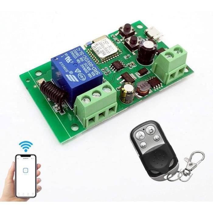 WiFi Module Relais Interrupteur 1 canal sans Fil 433MHz Module de ...