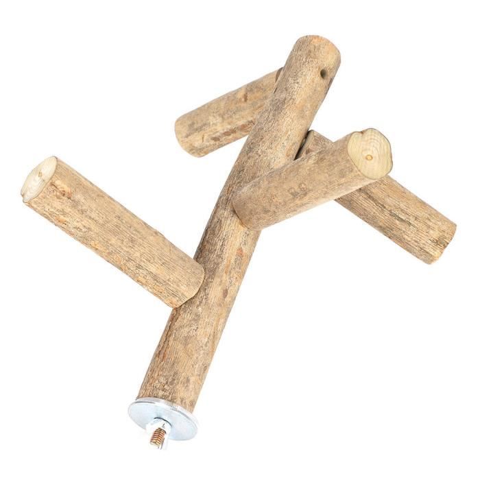 Support en bois durable de perroquet, jouet de perroquet d'animal ...