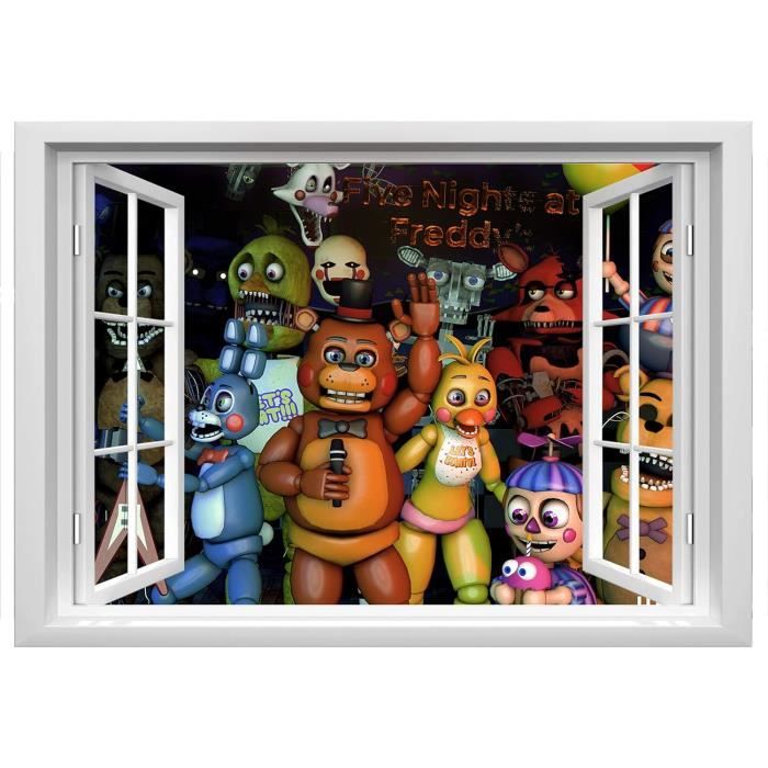 Fnaf Five Nights At Freddys Sticker Mural Motif Fnaf 780 Mm X 560 Mm ...