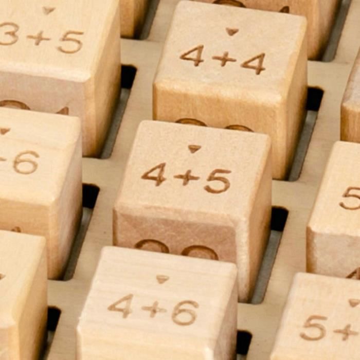 Formule de multiplication et d'addition bois tableau arithmétique ...