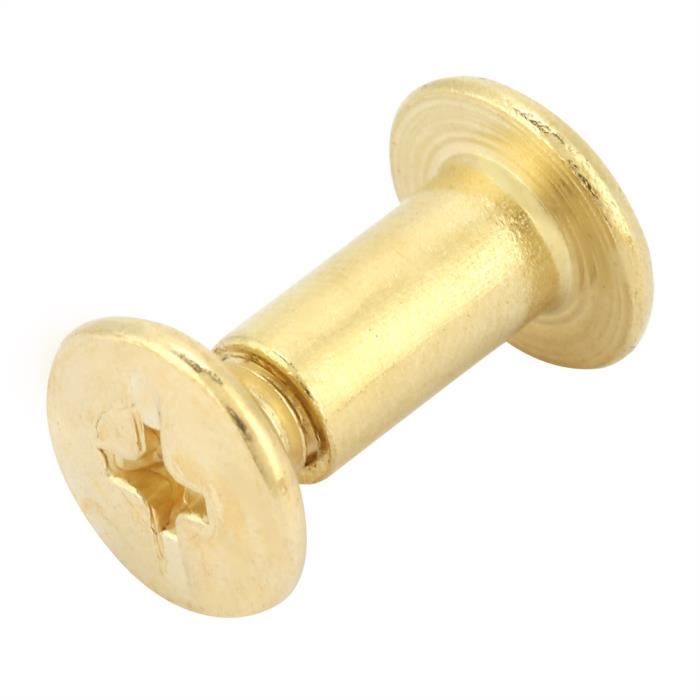 HURRISE jeu de vis à rivet 20 pièces M5 tête plate livre Album Rivets ...