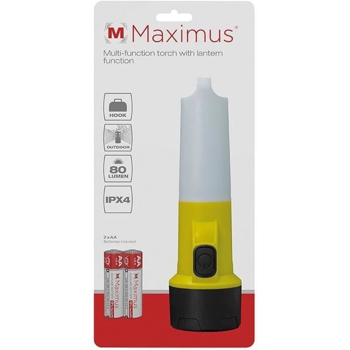 MAXIMUS - Torche multifonction lanterne 80lm 2xlr06 - Cdiscount Maison