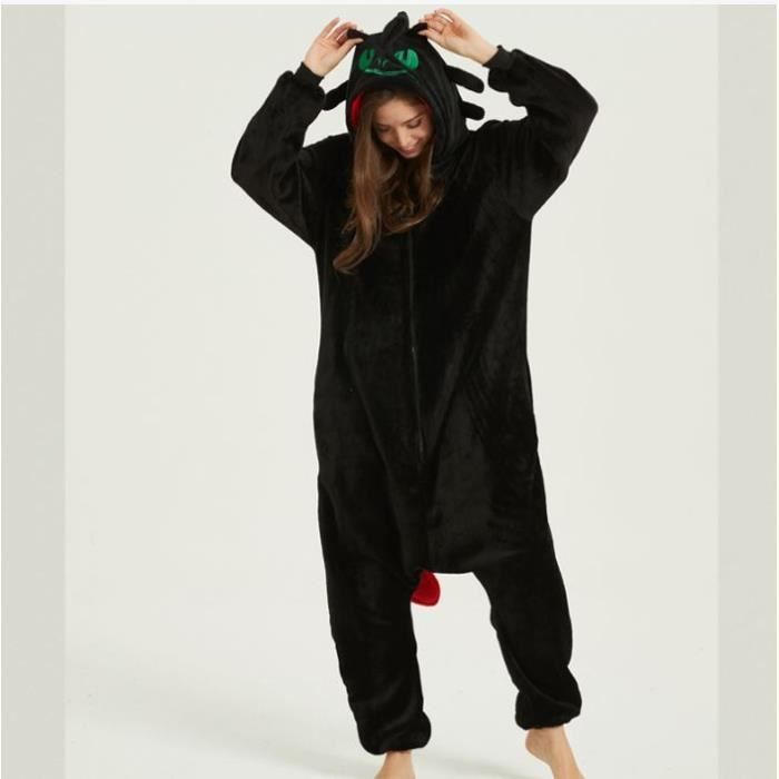 Dragon apprivoisé animal d'animation expert pyjama flanelle dessins ...