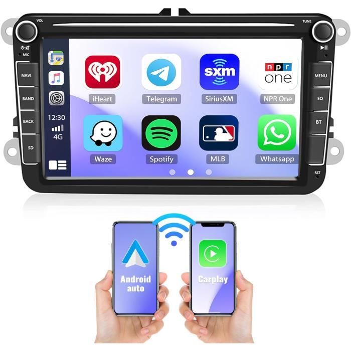 [1+32G] Android 13 Carplay Android Auto Autoradio Pour Vw Golf 5 Golf 6 Passat Touran Polo Skoda ...