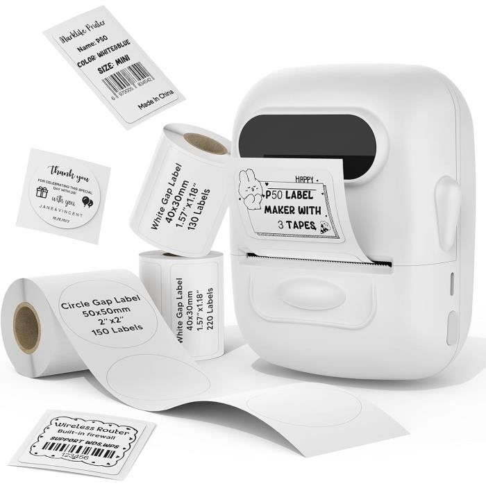 Etiqueteuse Imprimante Etiquette Code Barre Mini Machine A Etiquettes ...