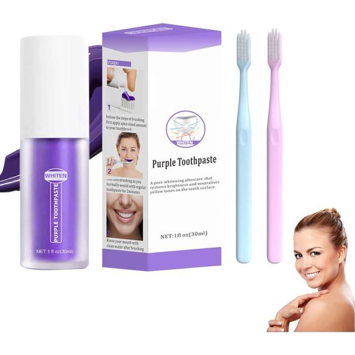 Dentifrice Blanchissant Violet,Dentifrice Correcteur Violet,Dentifrice ...