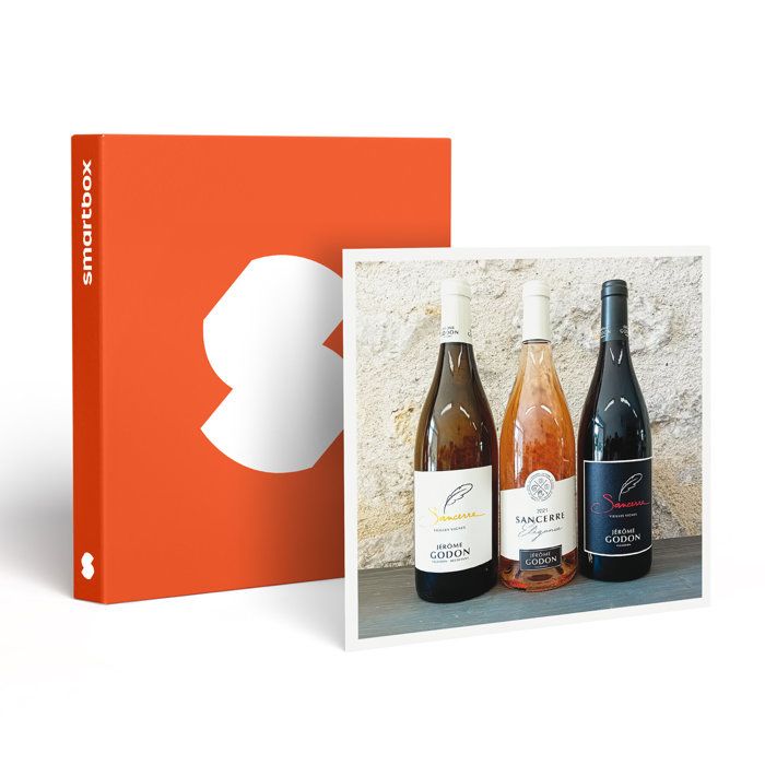 Coffret Cadeau SMARTBOX - Assortiment de 3 bouteilles de vin de ...