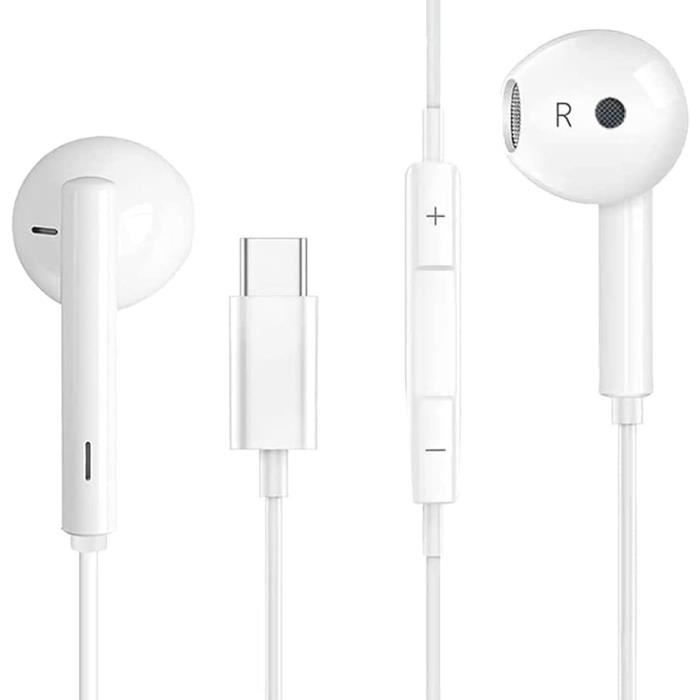 Google Pixel 7A,7 Pro,6 Pro,6A,6 Casque USB C, écouteurs intra ...