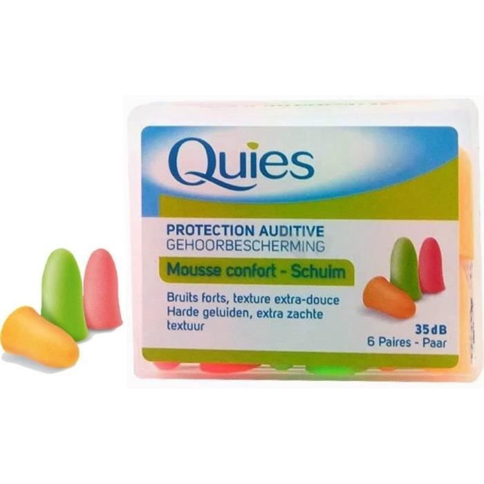 Quies Soft Foam Ear Protection Plugs 35dB - Pack of 6 Pairs6 ...