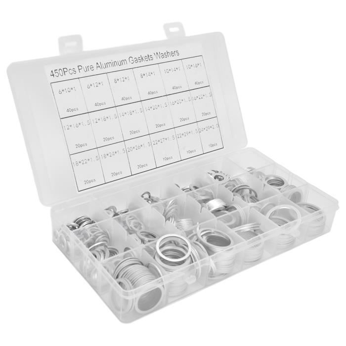 COC-7696830684362-Kit de rondelle en aluminium Rondelles en Aluminium ...