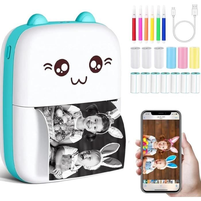 Mini Imprimante Portable Sans Fil Bt, Mini Imprimante Bluetooth Est ...