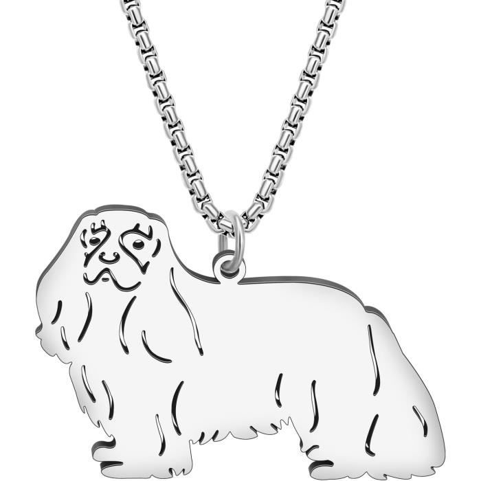 Collier De Chien Golden Retriever En Acier Inoxydable Pendentif En Or ...