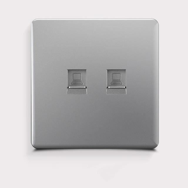INTERRUPTEUR,Dal Net socket-250V--Interrupteur Mural Miroir Noir Classique, 250v, 1-2-3-4 Voies ...