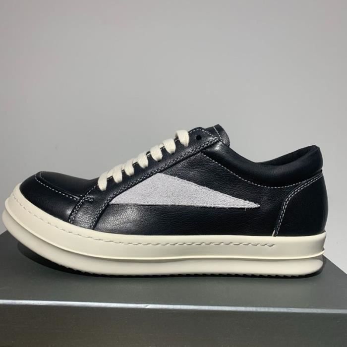 Dunk en cuir pour hommes et femmes première année noir et blanc ...