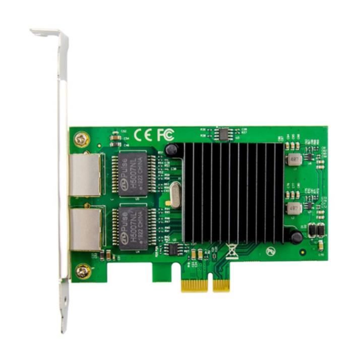 PCIE X1 82576EB Ports Doubles Carte de ContrôLeur de Serveur Ethernet ...