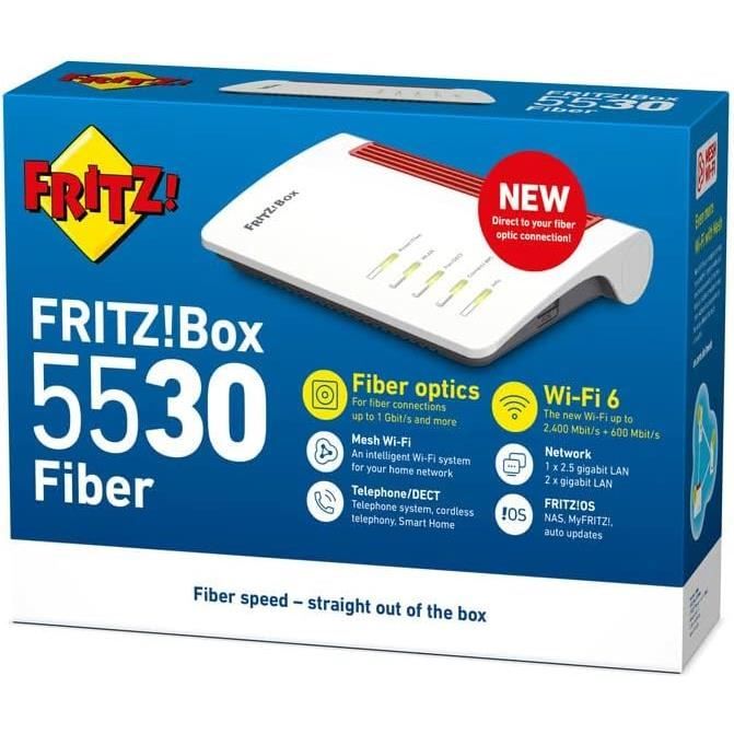 Luernas Fritz!Box 5530 Fiber Edition Xgs-Pon Modem Routeur Fibre ...