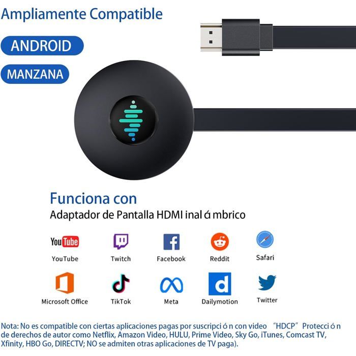 5G Wireless HDMI dongle 4K, Miracast hdmi Dongle, Wireless WiFi Display ...