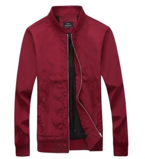 Qualité Bomber Solide Veste Décontractée Hommes Printemps Automne ...