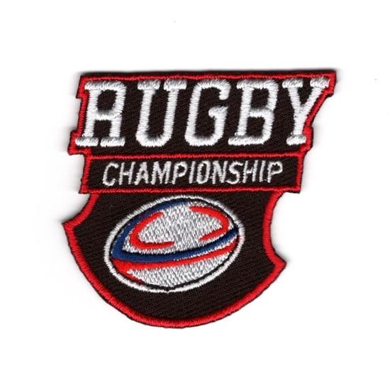 Patch Ecusson Thermocollant Rugby Championship fond marron 5 x 5 cm ...