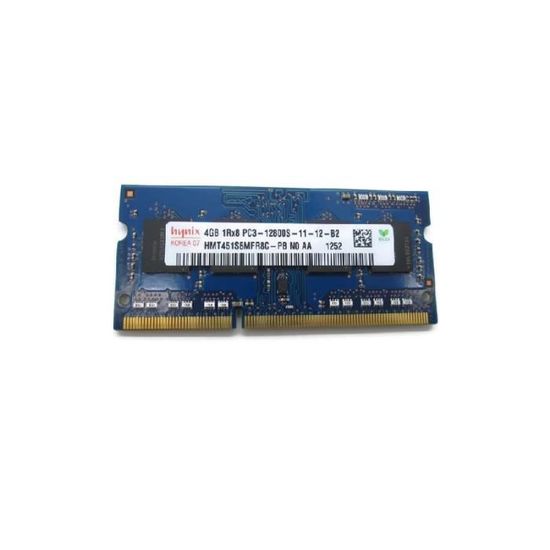 Barrette Mémoire RAM Sodimm 4Go DDR3 PC3-12800S Hynix HMT451S6MFR8C-PB N0 CL11 - Cdiscount ...
