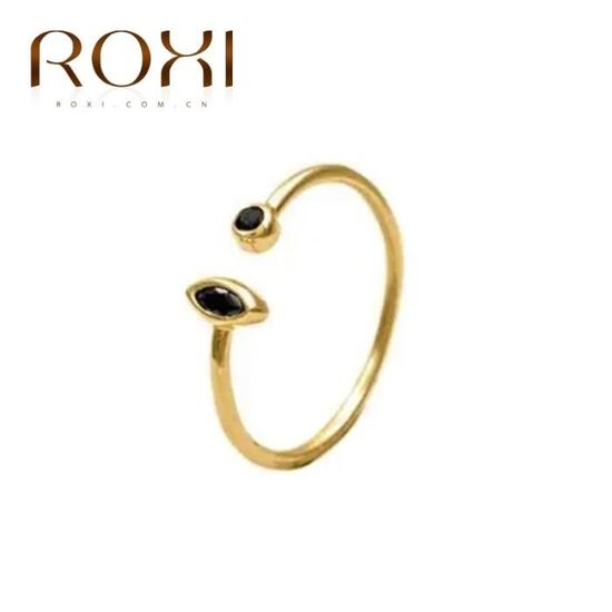 Anneaux,ROXI – bague Simple avec yeux de lune et d'étoile pour femme ...