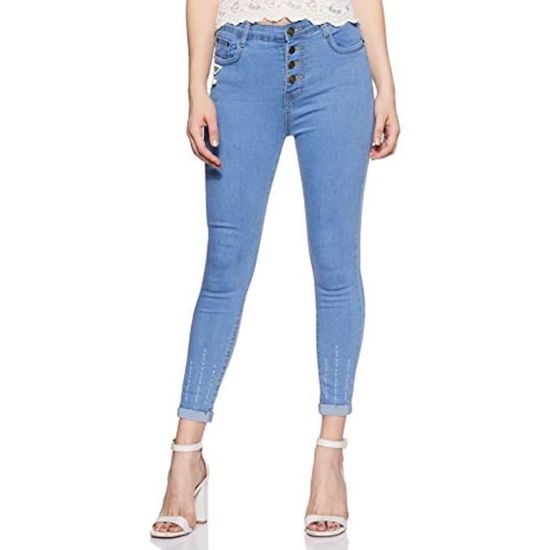Jeans Jean Skinny Moy And Sue Bleu Cdiscount Prêt à Porter