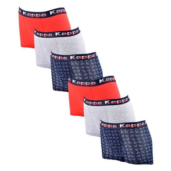 Boxer Enfant KAPPA Lot de 6 - Pack de 6 Boxers - Blanc - Coton Pack de ...
