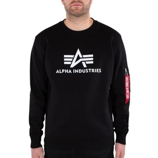 Sweat Alpha Industries 3D logo II - noir - XL Noir - Cdiscount Prêt-à ...