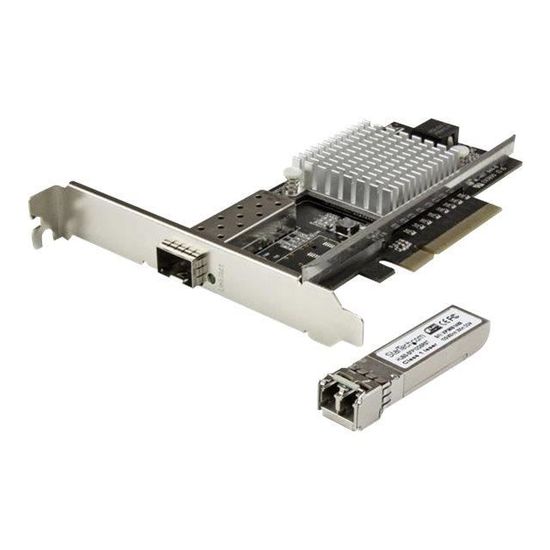 STARTECH Carte réseau PCI Express à 1 port fibre optique 10 Gigabit Ethernet SFP+ ouvert ...