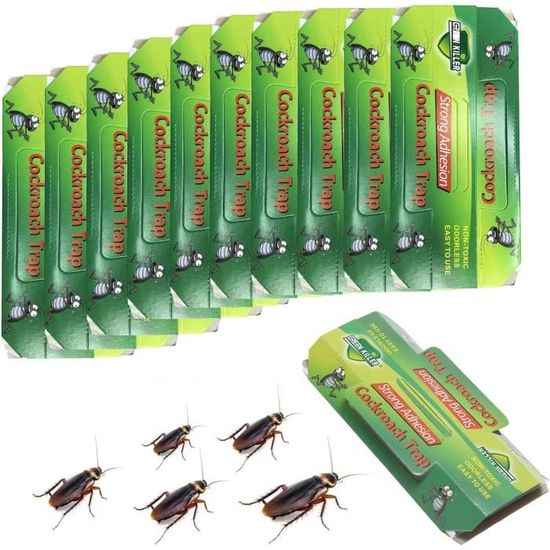 Pièges À Cafards, 10 Pcs Produit Anti Cafard Collan, Anti Cafards ...