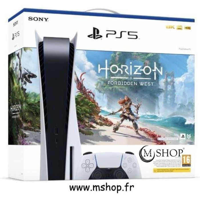 Pack Console PlayStation 5 - Horizon Forbidden West - Cdiscount Jeux vidéo