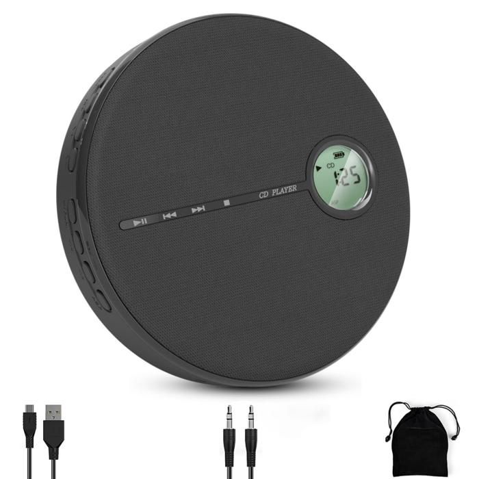 Lecteur CD, portable, 5 modes, compatible CD, CD-R, MP3, WMA ...