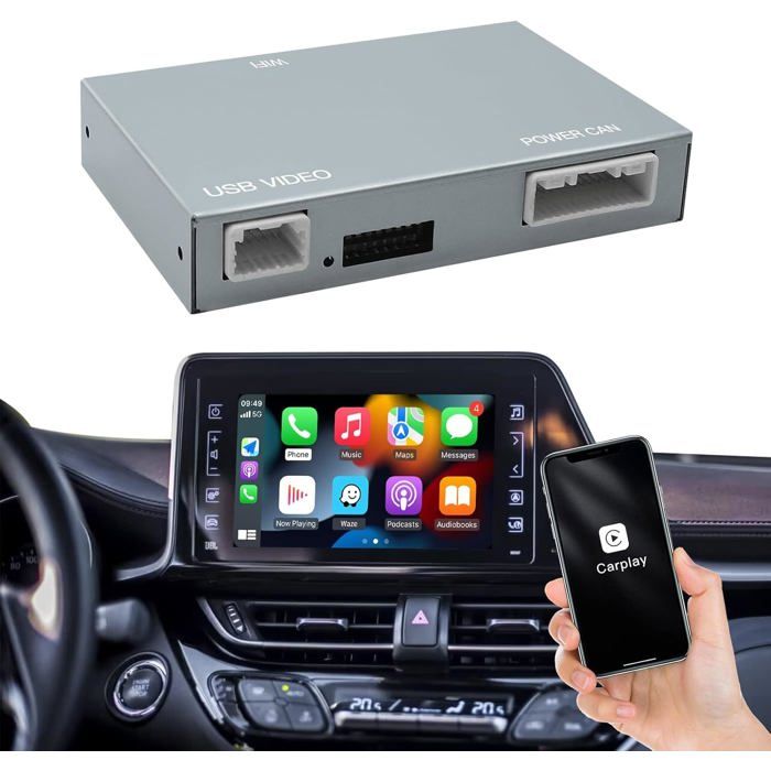Kit de Rétrofit Carplay Sans Fil CARabc pour Toyota Auris/CHR/RAV4 2014 ...