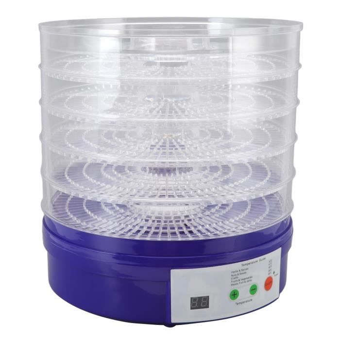 Akozon Sèche-aliments 5 couches déshydrateur alimentaire séchoir pour ...