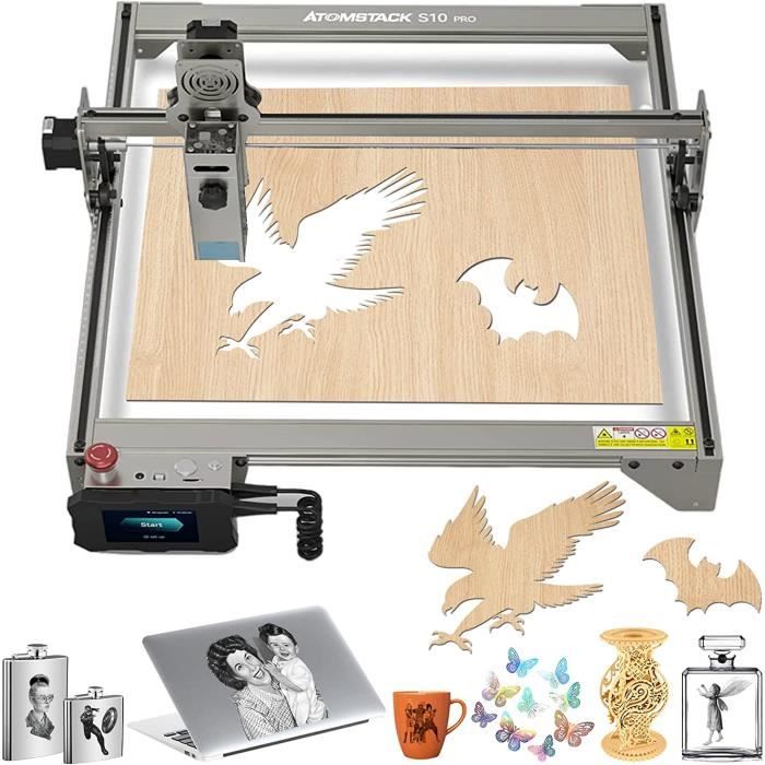 ATOMSTACK S10 Pro Graveur laser 50W découpe laser optique à double point compressé 10W pour la ...