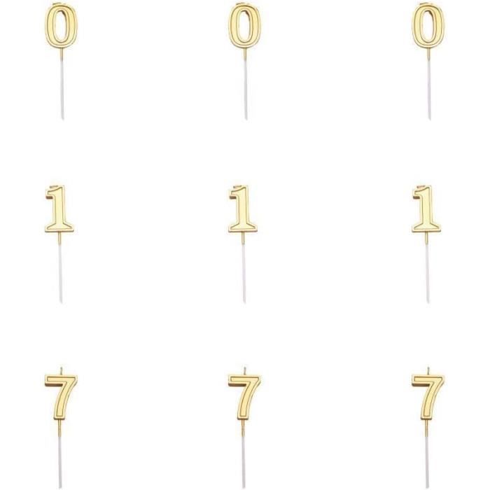 9 X (Multi) Gâteau D'Anniversaire Bougie Cupcake Décorations Topper ...