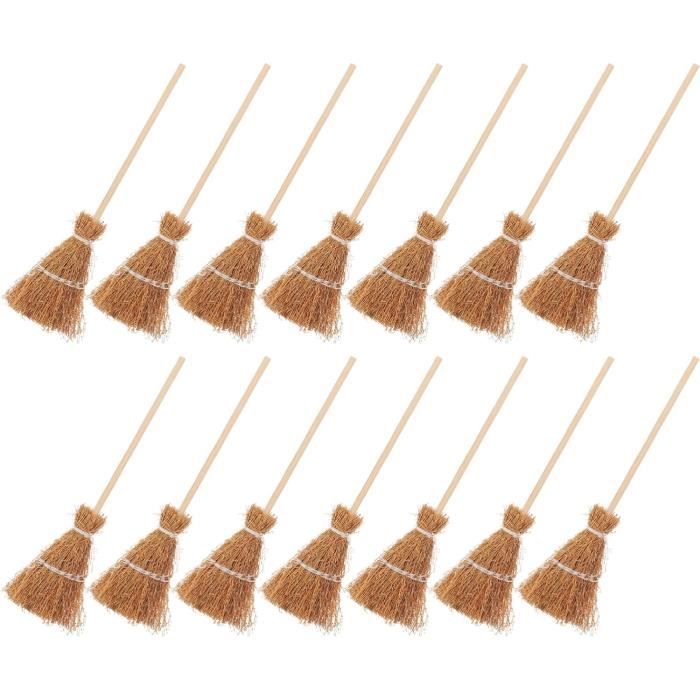 20 Pièces Mini Balai Suspendu Sorcières Accessoire Balai Avec Corde ...