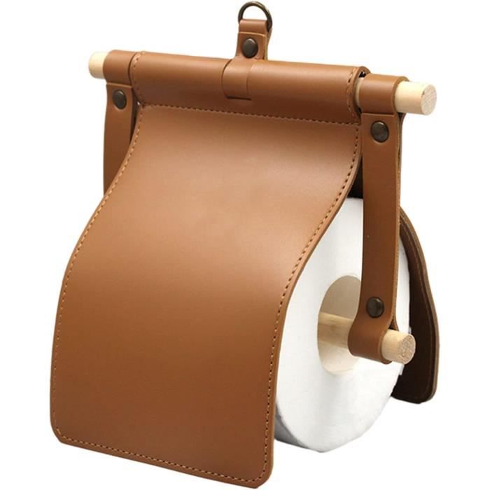 Porte-Rouleau De Papier Toilette Mural En Cuir Pu, Distributeur De ...