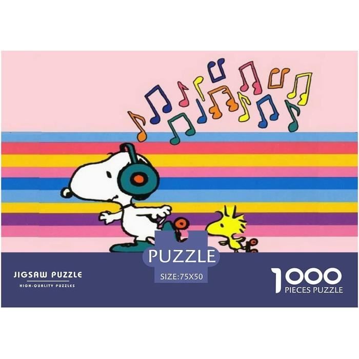 Puzzle Adulte 1000 Pieces Snoopy Puzzles Dessin Animé Puzzle Classique ...