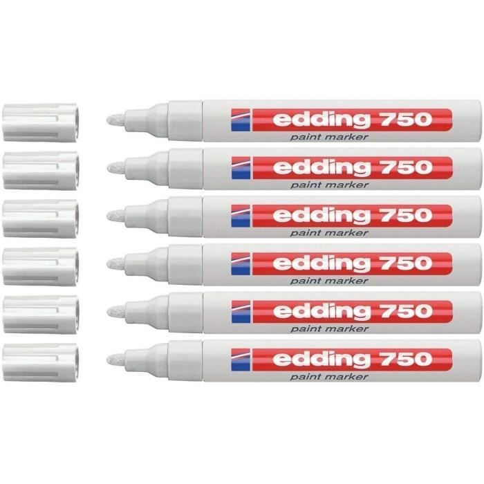 Marqueur peinture encre permanente laquée blanc pour toutes surfaces ...