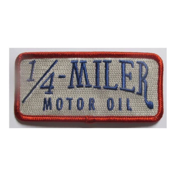 Écusson - Haute Qualité - 1/4 Miler Motor Oil - Dragster - Rockabilly ...