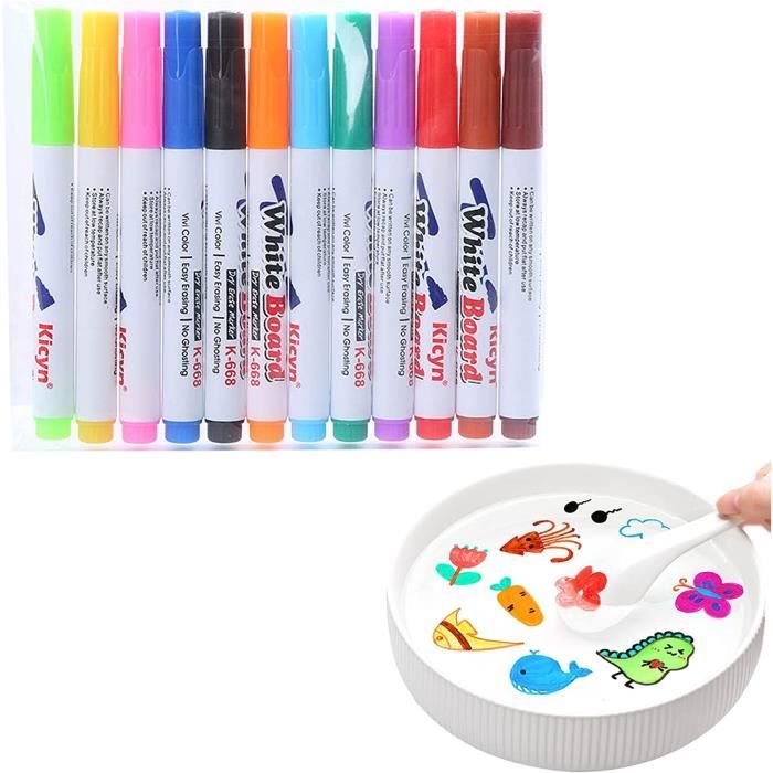 12 couleurs de peinture à l'eau magique couleur eau doodle stylos à eau ...