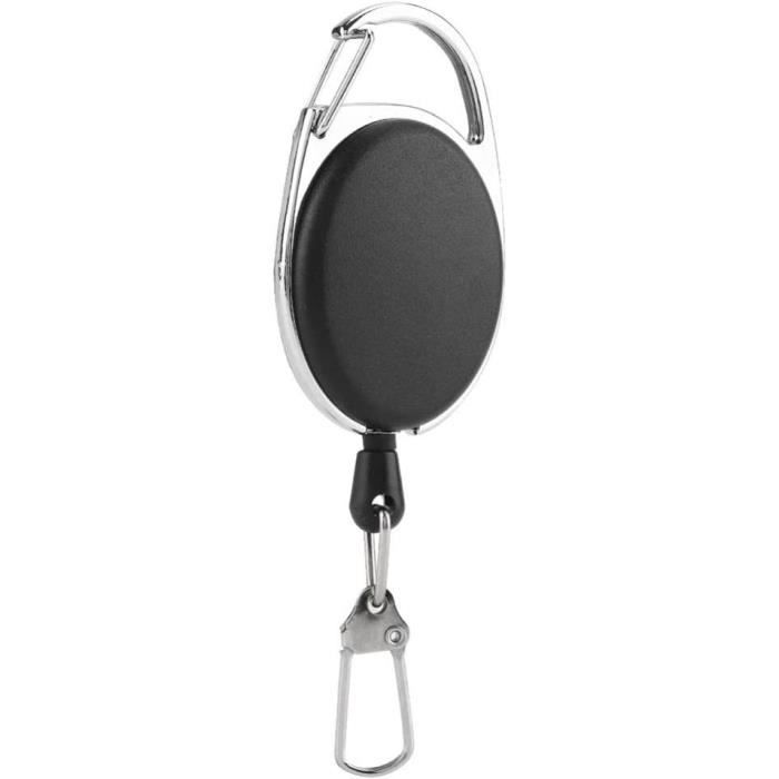 Porte-Badge rétractable, Pince de Badge Enrouleur de Badge rétractable ...
