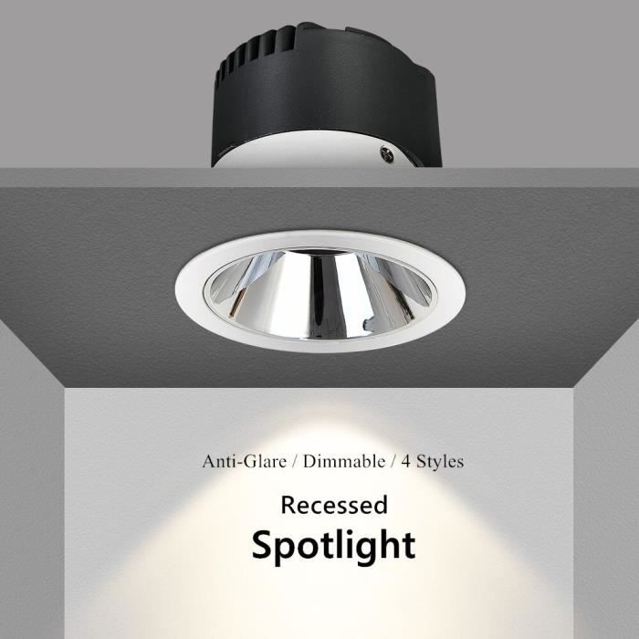 Spot lumineux Led encastrable pour le plafond, éclairage d'intérieur ...