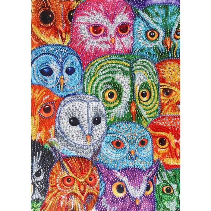 Domybest Hiboux 5D Diy Diamond Painting Forme Spéciale Diamant Peinture Kit Point De Croix ...