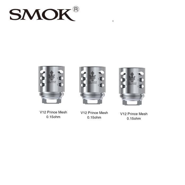 SMOK TFV12 PRINCE Mesh 0.15ohm Bobine de remplacement 3pcs G2130 ...