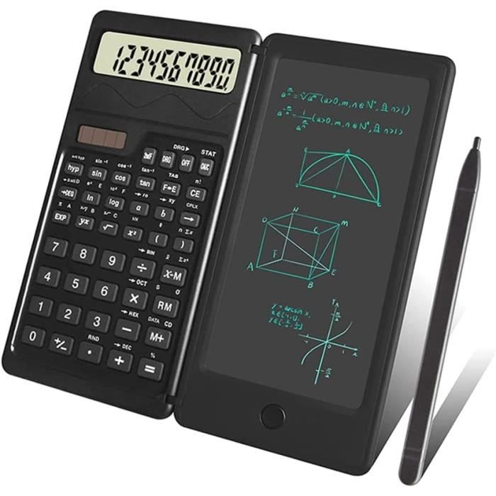 1 Pièce Tablette D'Écriture Effaçable Pliable Calculatrice De Bureau À ...