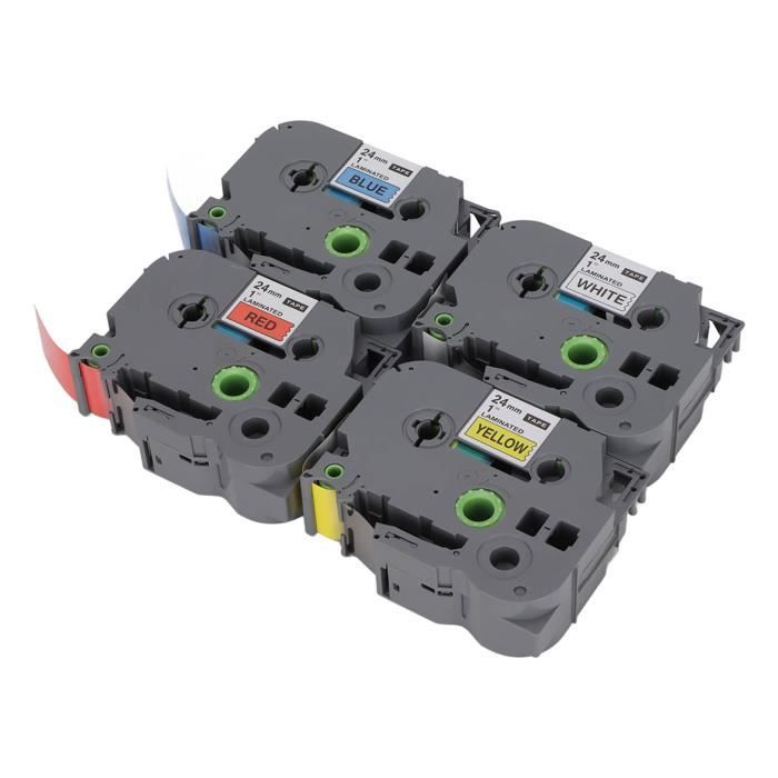 HURRISE 24 mm ruban adhésif 24mm Label Maker Tape, 4Pcs Label Tape ...