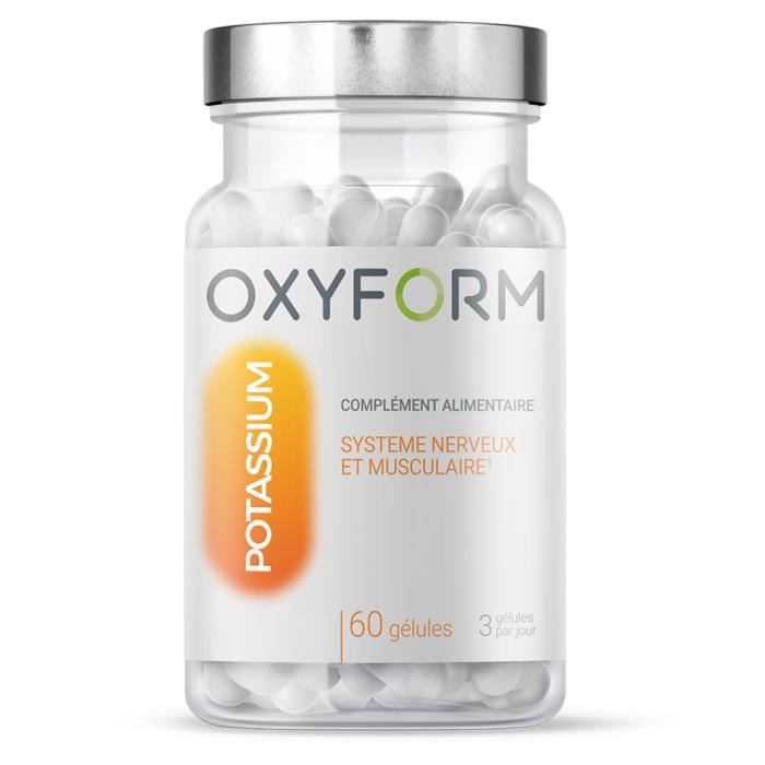Oxyform Potassium Complément Alimentaire 60 gélules - Muscle, Tension ...