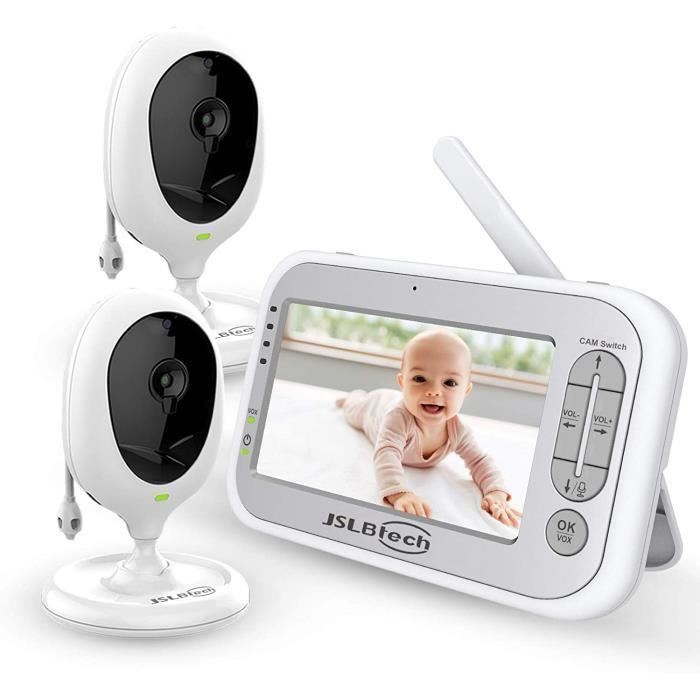LBtech Moniteur Vidéo Bébé Babyphone avec 2 Caméras écran 5 ...